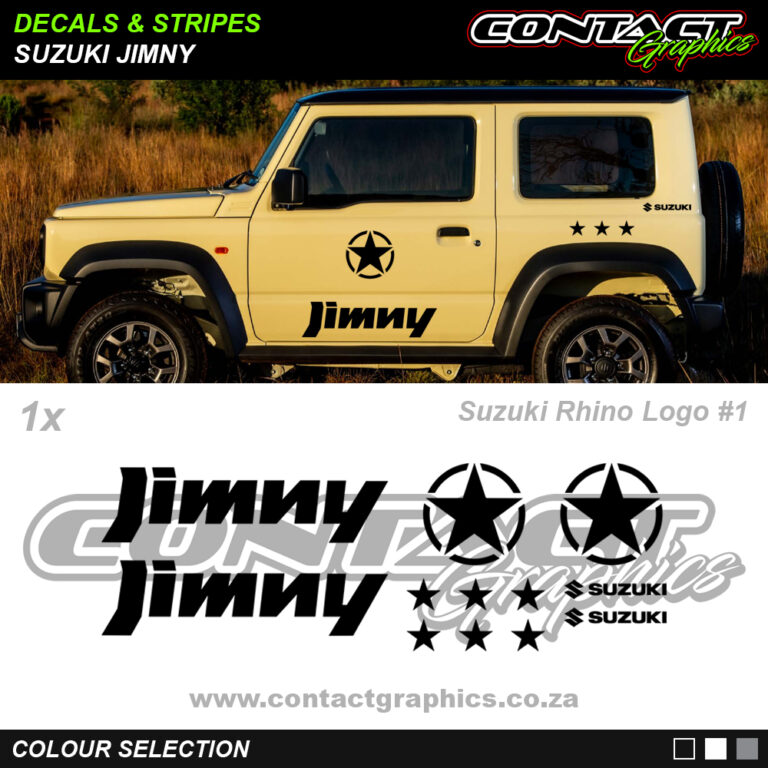 Jimny Military Star Kit #1 Sticker Decal Vinyl - Contact Graphics